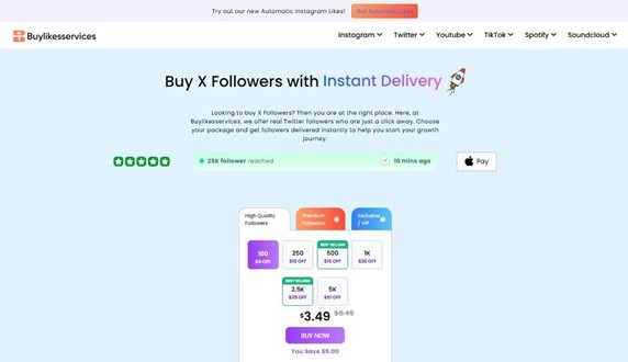 10 Best Sites to Buy X Followers in 2025 – Trusted, Tested & Guaranteed ...